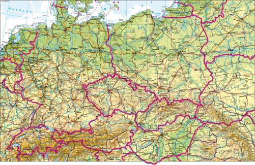 Diercke Weltatlas - Kartenansicht - Mitteleuropa - physisch