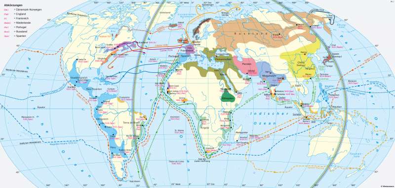 Diercke Weltatlas - Kartenansicht - Erde - Entdeckungsreisen und ... Diercke Weltatlas - Kartenansicht - Erde - Entdeckungsreisen und ...